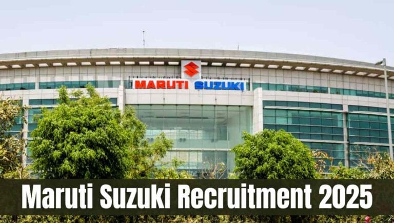 Maruti Suzuki Recruitment 2025 Notice Out For 940+ Post Online Form ...