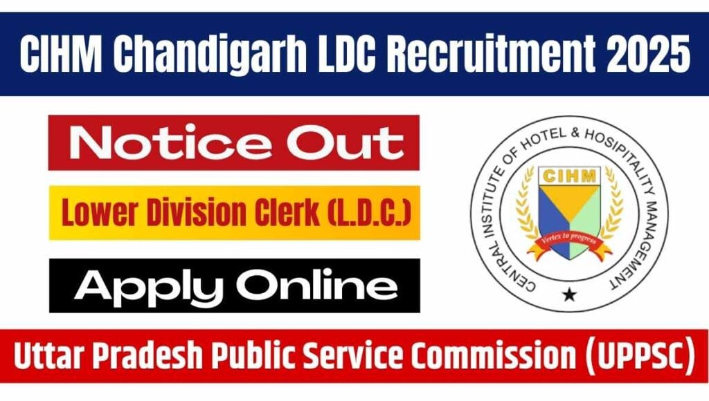 CIHM Chandigarh LDC Recruitment 2025 Eligibility Details Apply Online ...