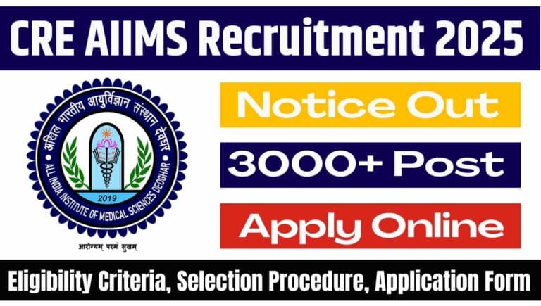 AIIMS CRE Recruitment 2025 Admit Card OUT For Written Exam, Download Direct Link - Form Notice