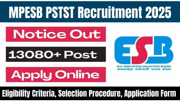 MPESB PSTST Recruitment 2025 Eligibility Details Apply Online Form ...