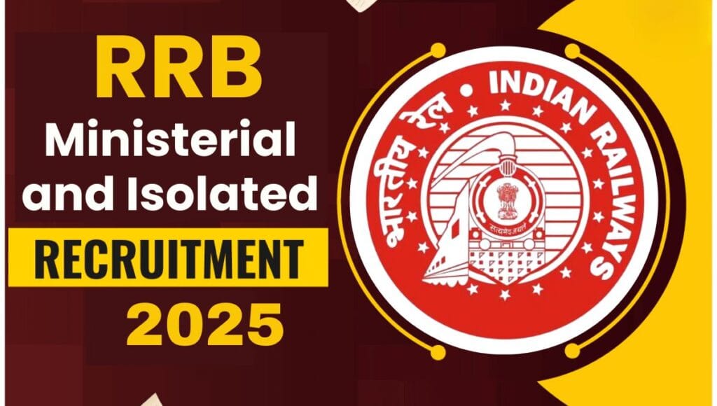 RRB Ministerial and Isolated Recruitment 2025 Eligibility Details Apply ...