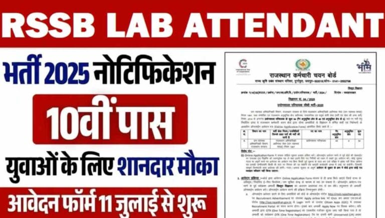 RSSB Lab Attendant Recruitment 2025 Eligibility Details Apply Online ...