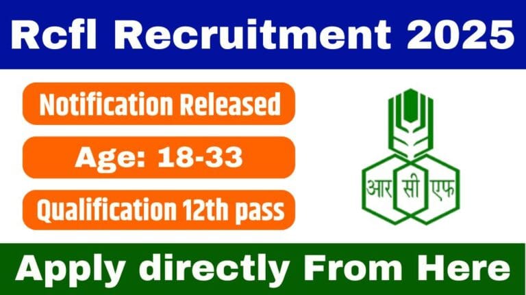 Rcfl Recruitment 2025 Eligibility Details Apply Online Form - Form Notice