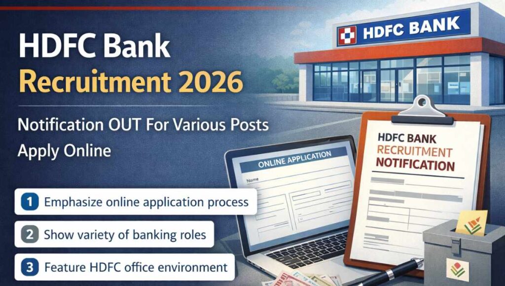 HDFC Bank Recruitment 2026 Notification OUT For Various Posts Apply ...