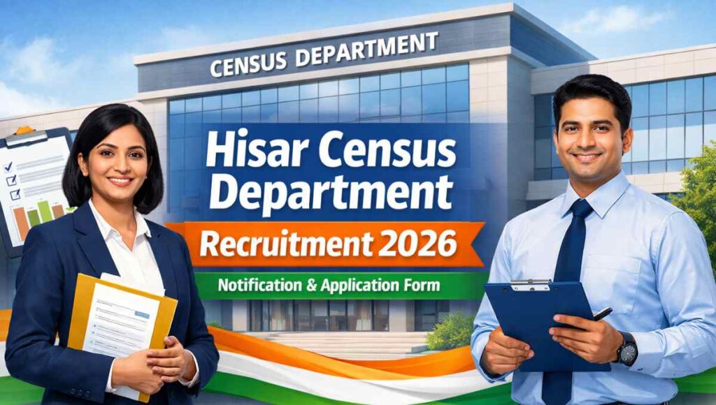 Hisar Census Department Recruitment 2026 Notification And Application ...