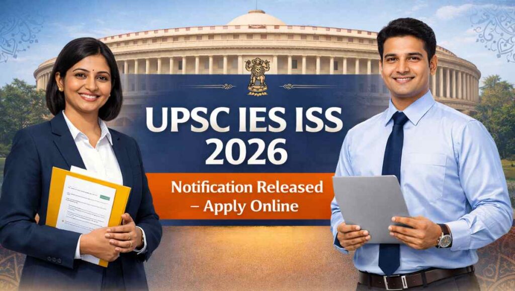 UPSC IES ISS 2026: Notification Released and Apply Online - Form Notice
