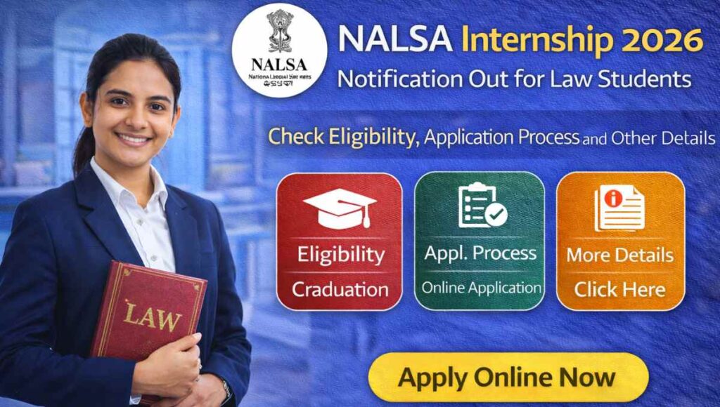 NALSA Internship 2026 Notification Out for Law Students Check ...