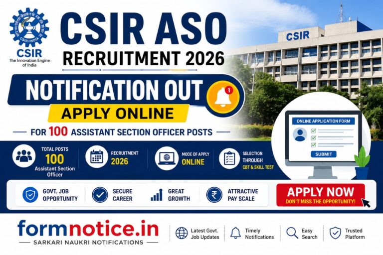 CSIR ASO Recruitment 2026