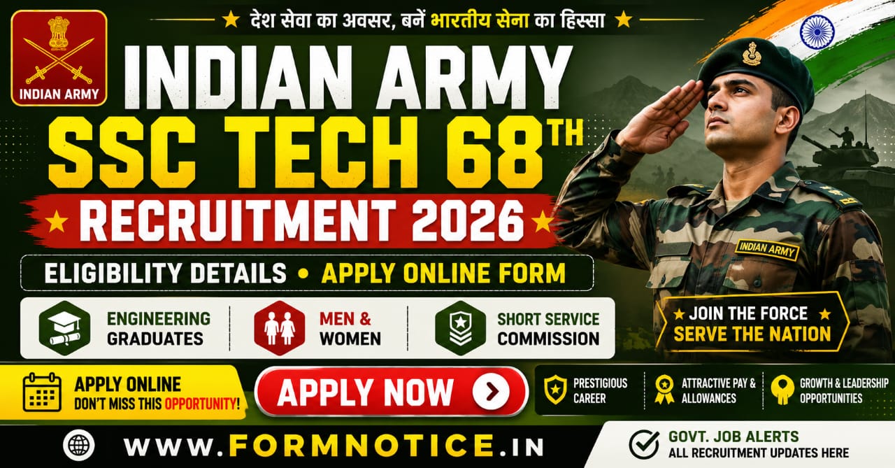 Army SSC Tech 68th Recruitment 2026